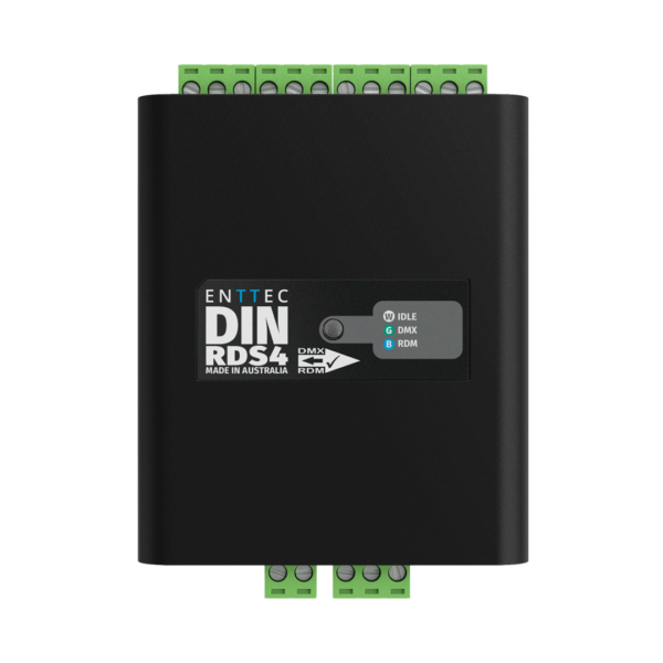 DIN RDS4 Mk2 - the new reliable DMX RDM splitter | ENTTEC : ENTTEC