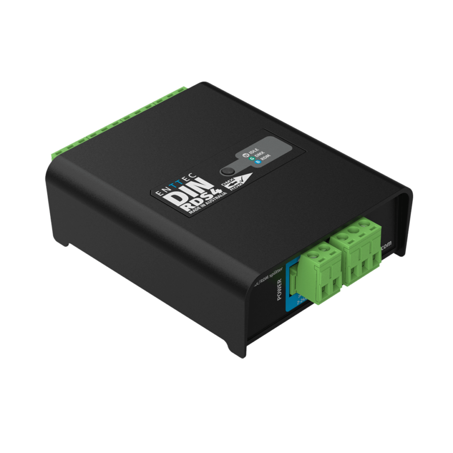 DIN RDS4 Mk2 - the new reliable DMX RDM splitter | ENTTEC : ENTTEC