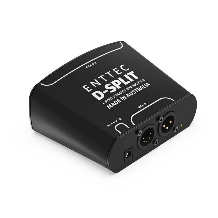 D-Split DMX opto-splitter for perfect DMX distribution | ENTTEC : ENTTEC