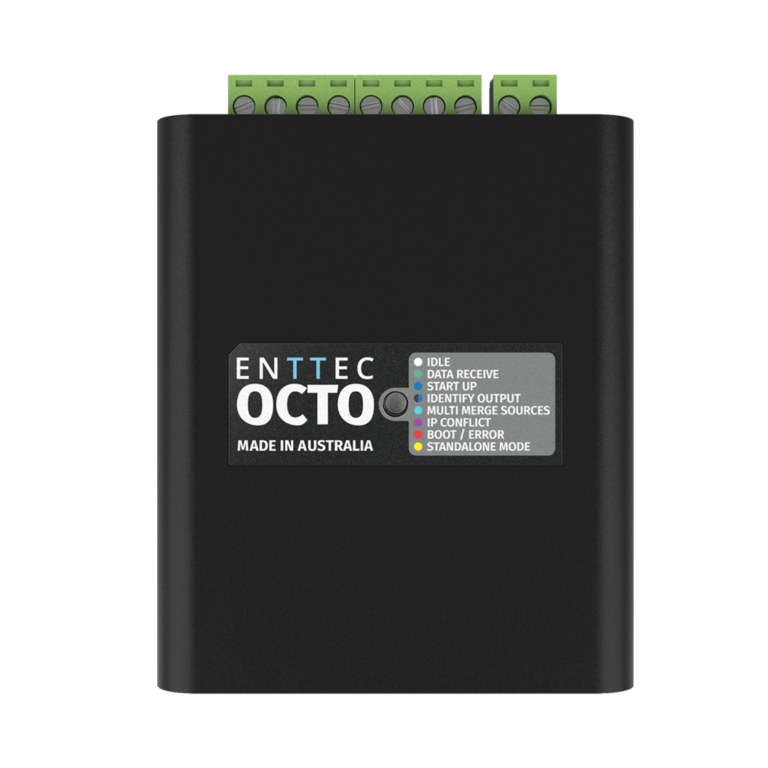 8U LED controller - Next-Gen DIN-rail pixel data converter | ENTTEC
