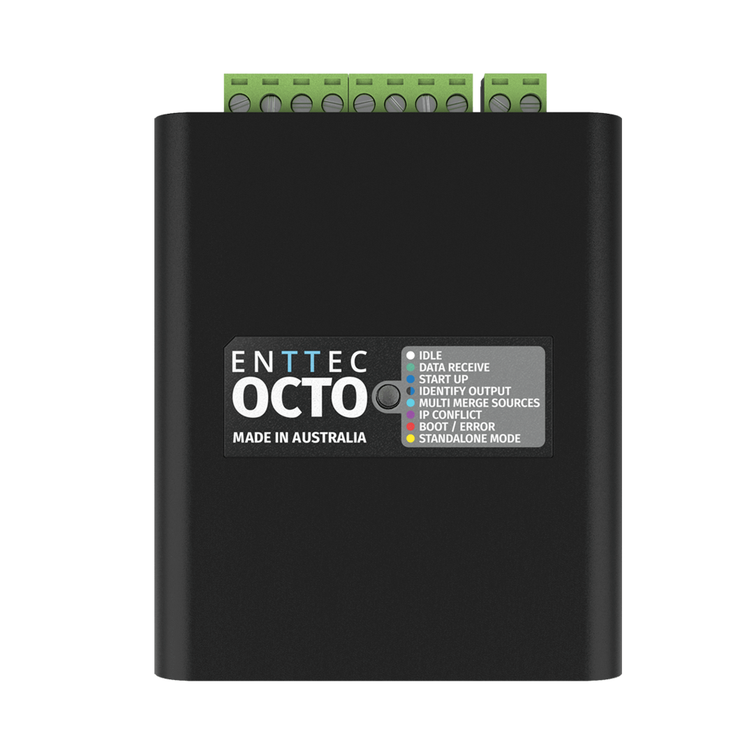 8U LED controller - Next-Gen DIN-rail pixel data converter | ENTTEC ...