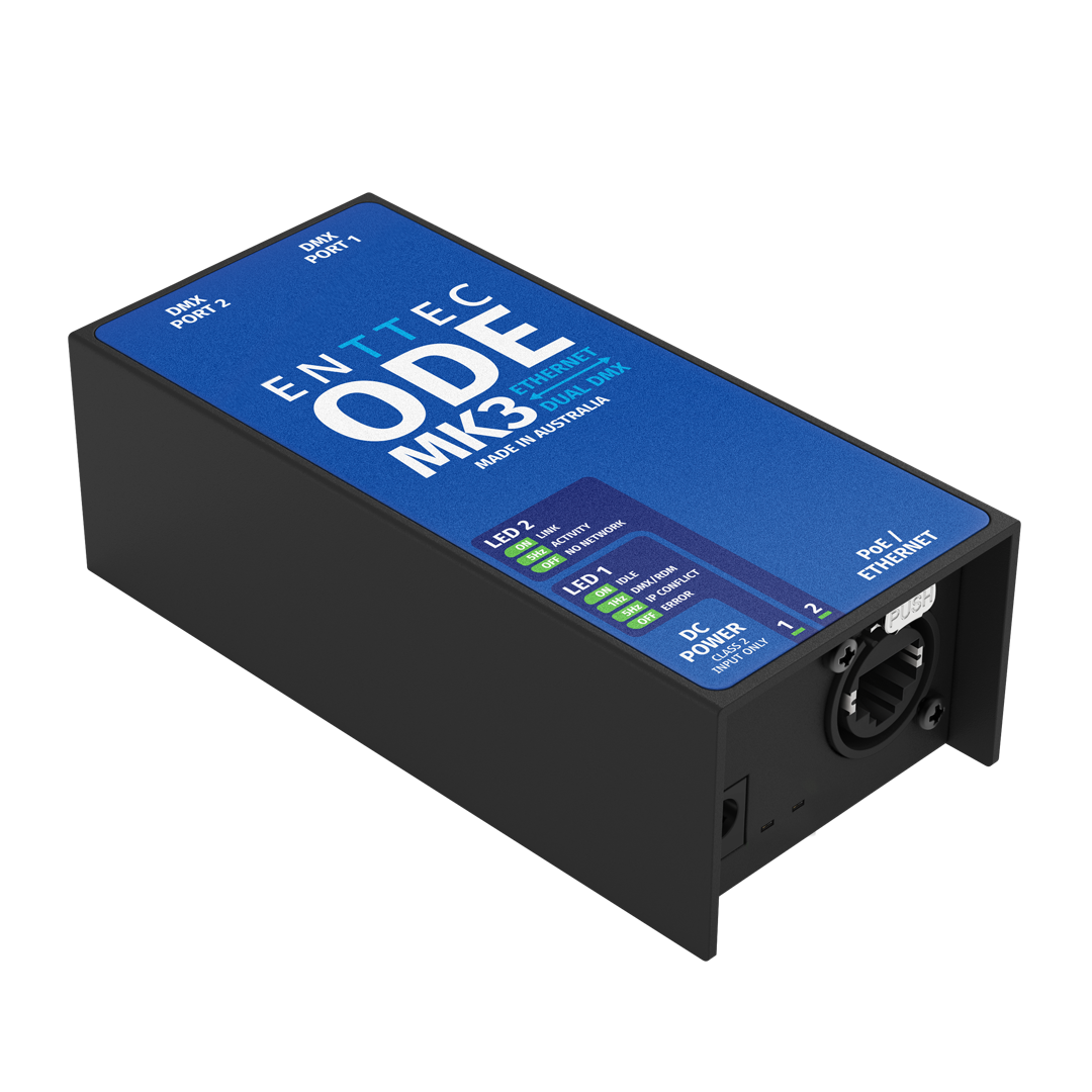 DMX Ethernet interface ODE MK3 | ENTTEC : ENTTEC DMX Ethernet interface ODE MK3 | ENTTEC : ENTTEC