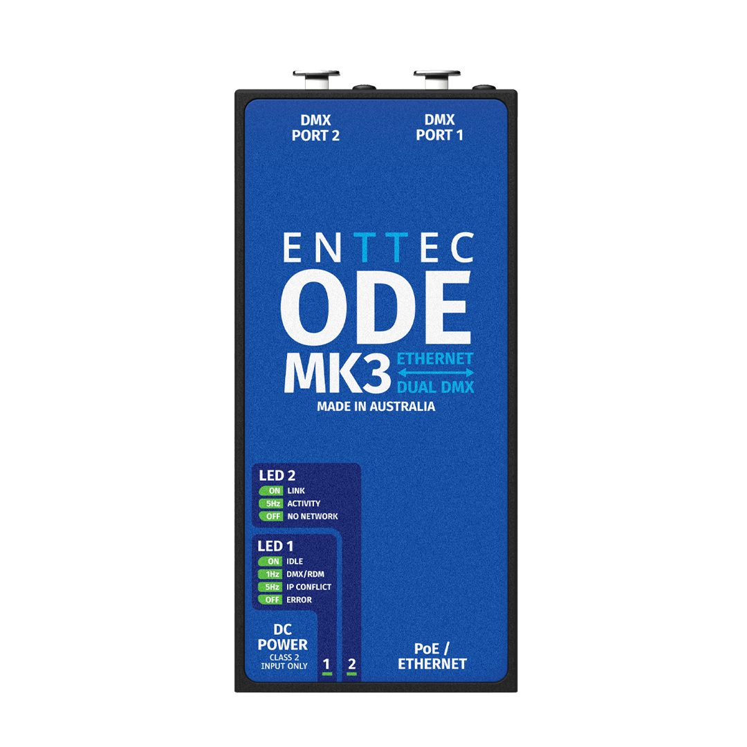 DMX Ethernet interface ODE MK3 | ENTTEC : ENTTEC