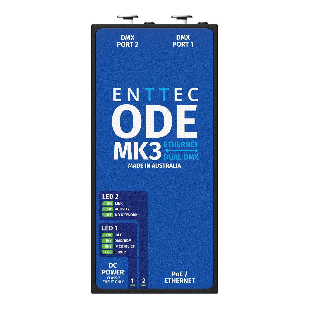 DMX Ethernet interface ODE MK3 | ENTTEC : ENTTEC DMX Ethernet interface ODE MK3 | ENTTEC : ENTTEC