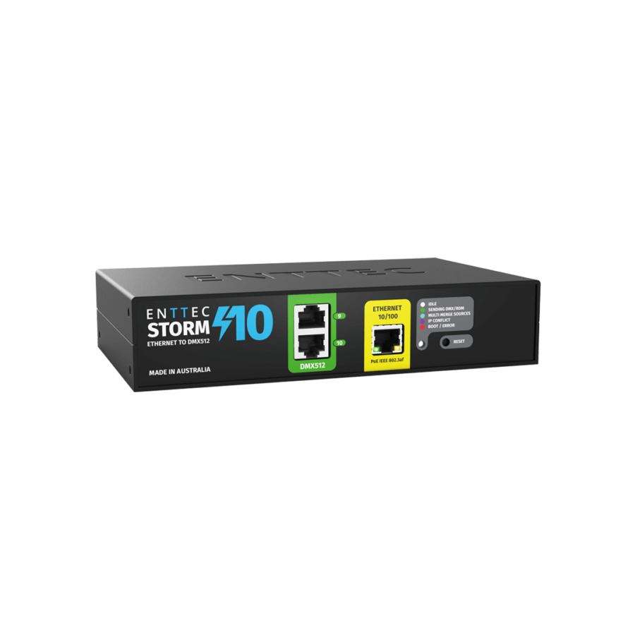 Storm 10 - Installation-grade Ethernet to DMX gateway | ENTTEC : ENTTEC