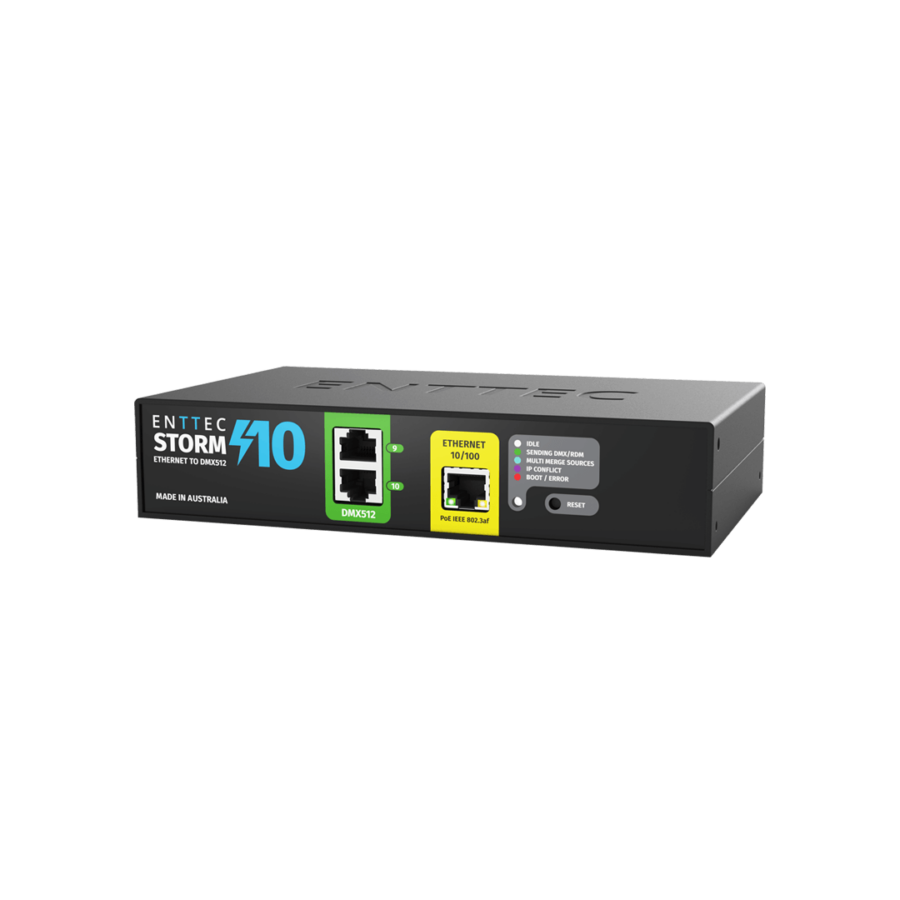 Storm 10 - Installation-grade Ethernet to DMX gateway | ENTTEC : ENTTEC
