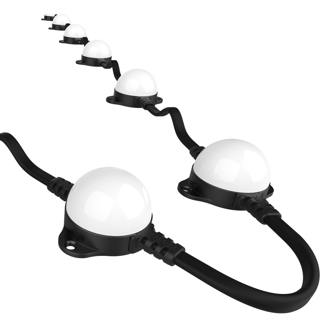 PXL40 metal LED pixel dot light flexible strings | ENTTEC : ENTTEC