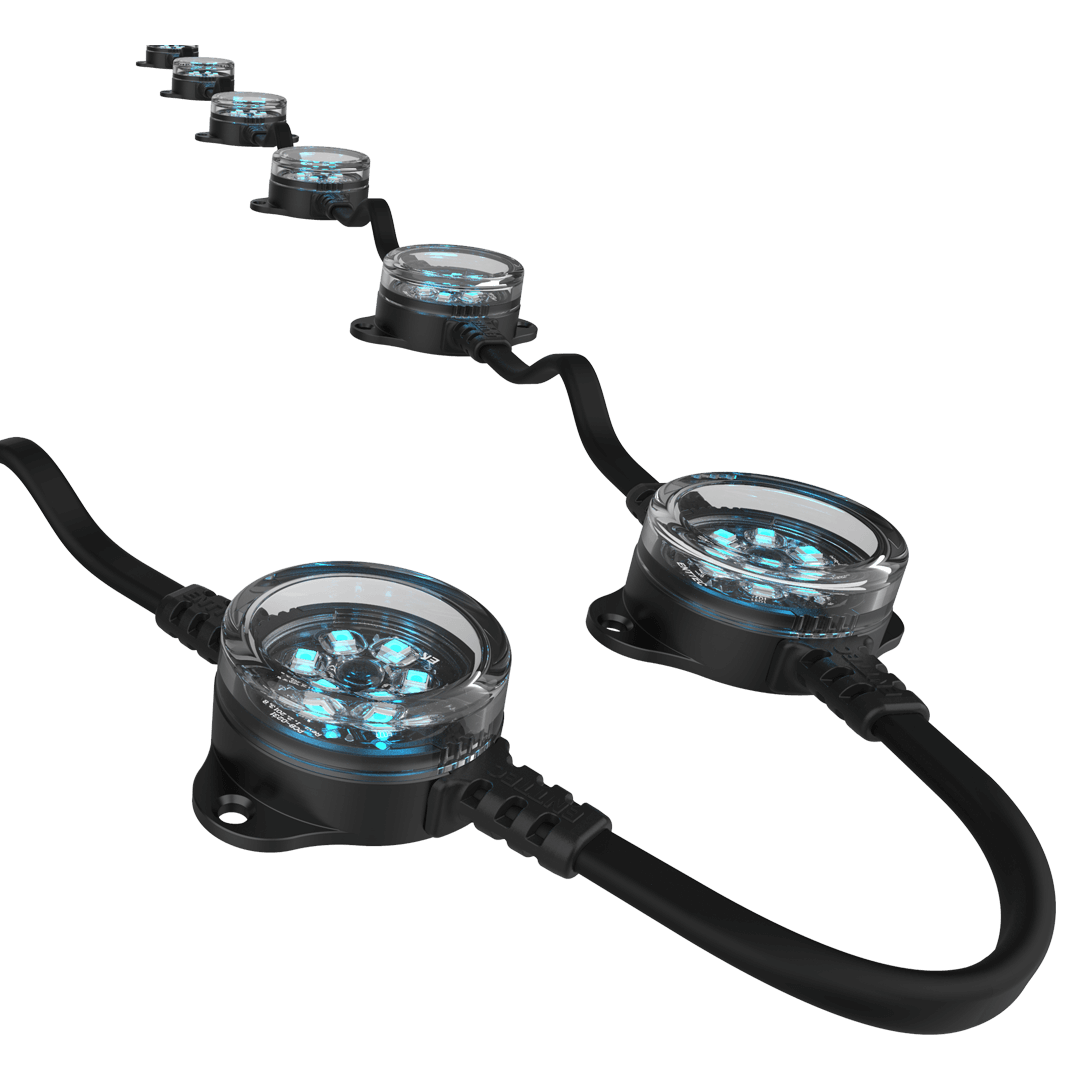 PXL40 metal LED pixel dot light flexible strings | ENTTEC : ENTTEC