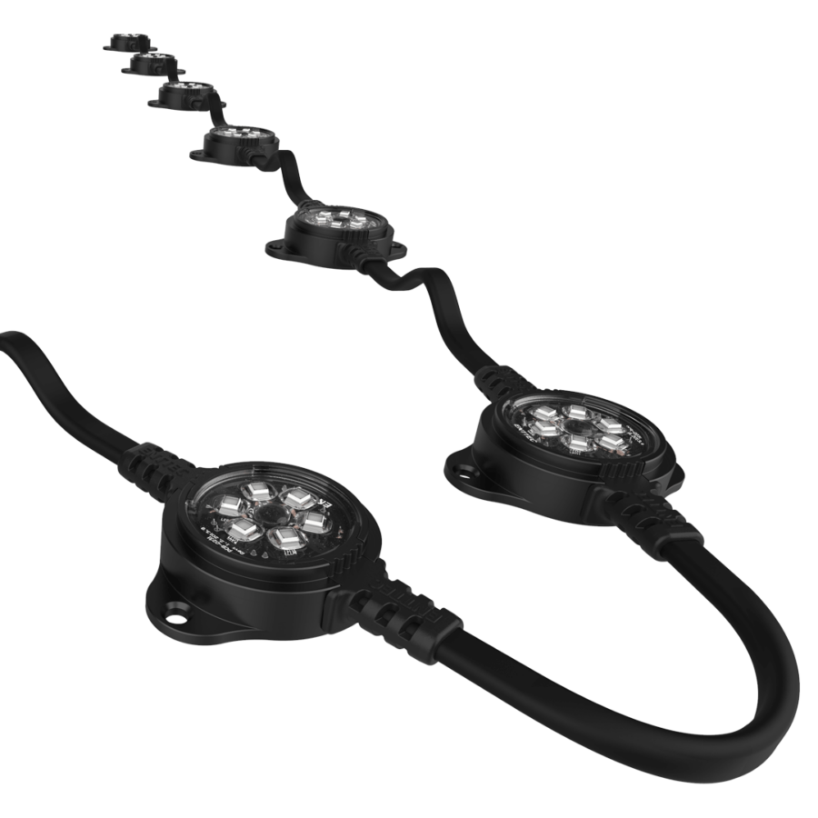 PXL40 metal LED pixel dot light flexible strings | ENTTEC : ENTTEC