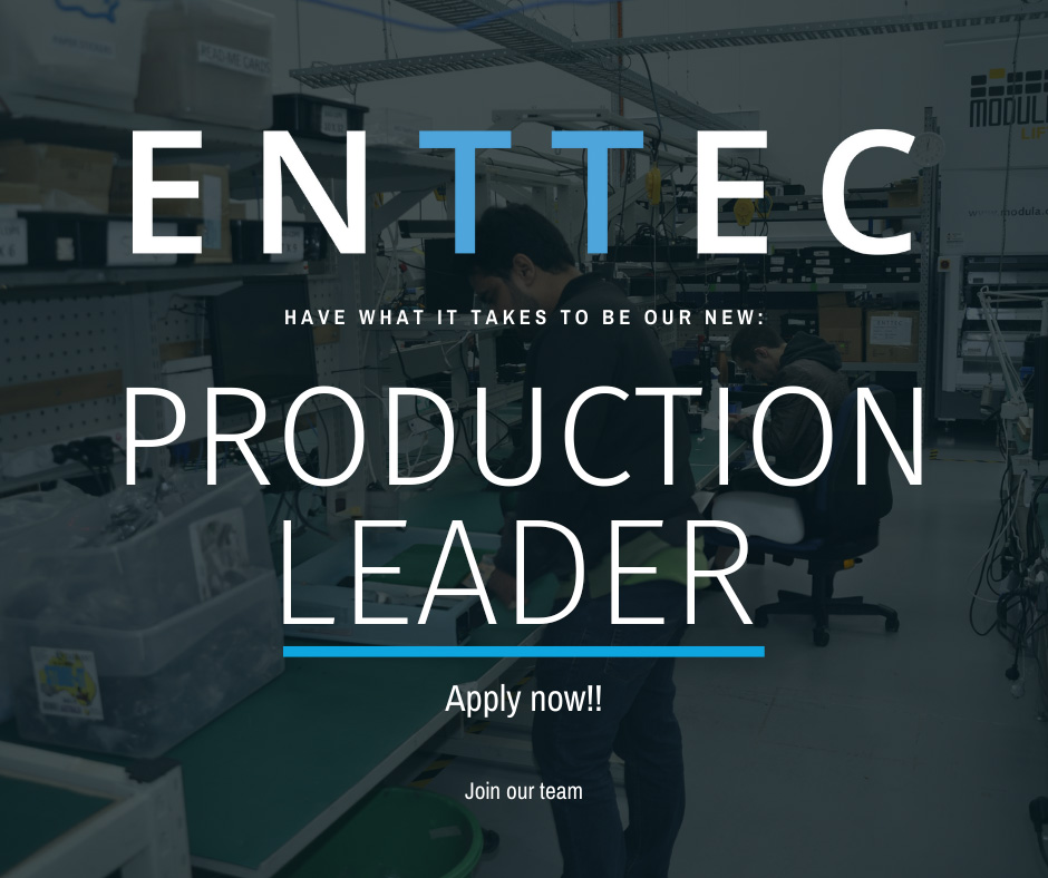 Careers at ENTTEC | ENTTEC : ENTTEC