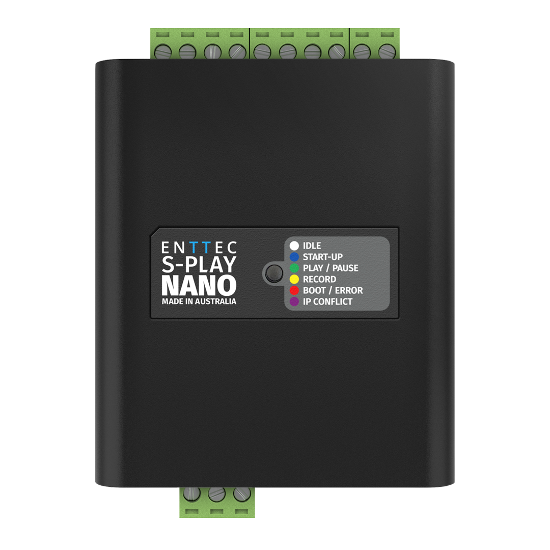 S-Play Nano 1U smart light show controller | ENTTEC : ENTTEC