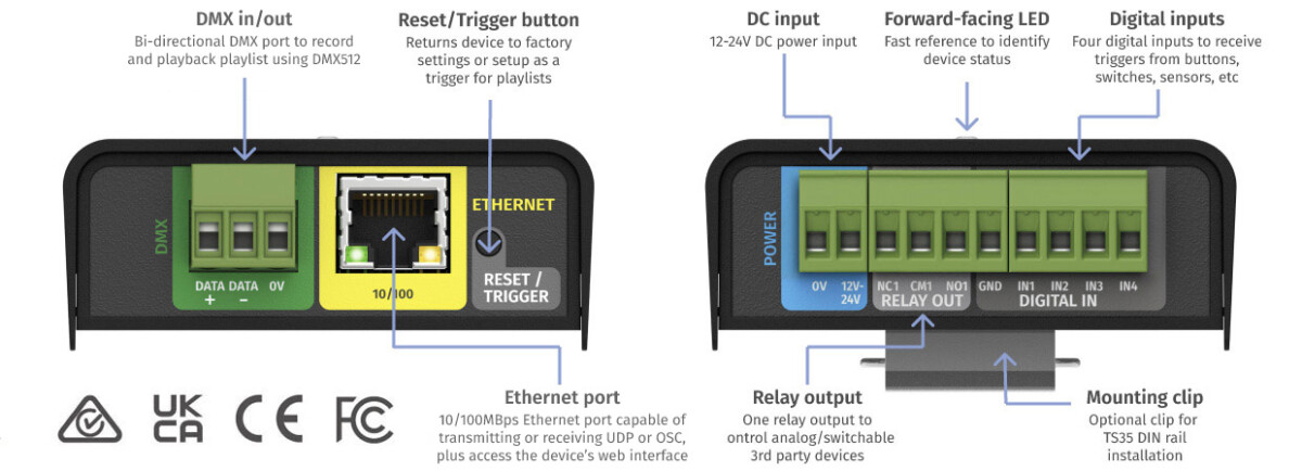 S-Play Nano 1U smart light show controller | ENTTEC : ENTTEC